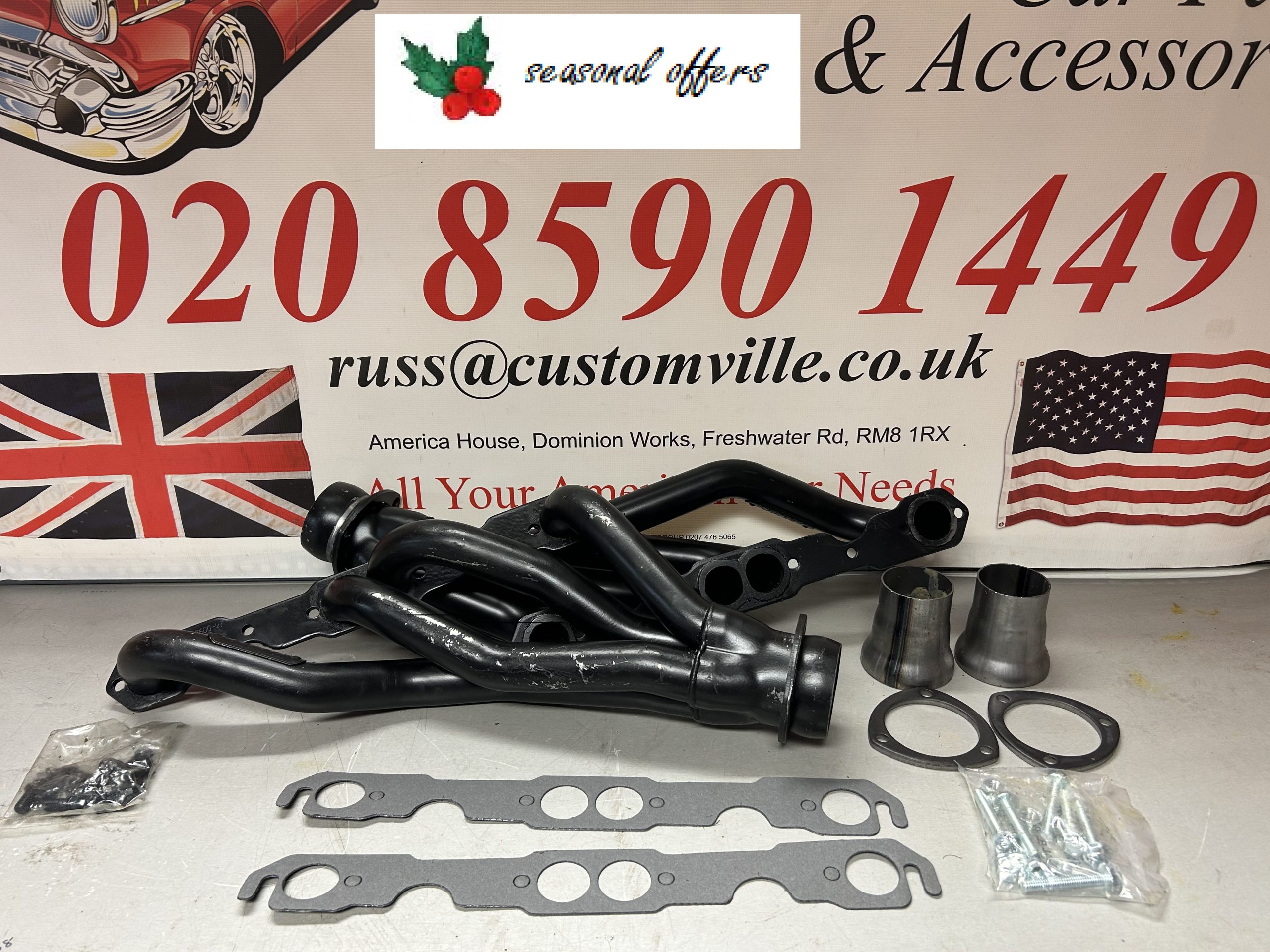 Small Block Chevy Shortie Headers - Customville American