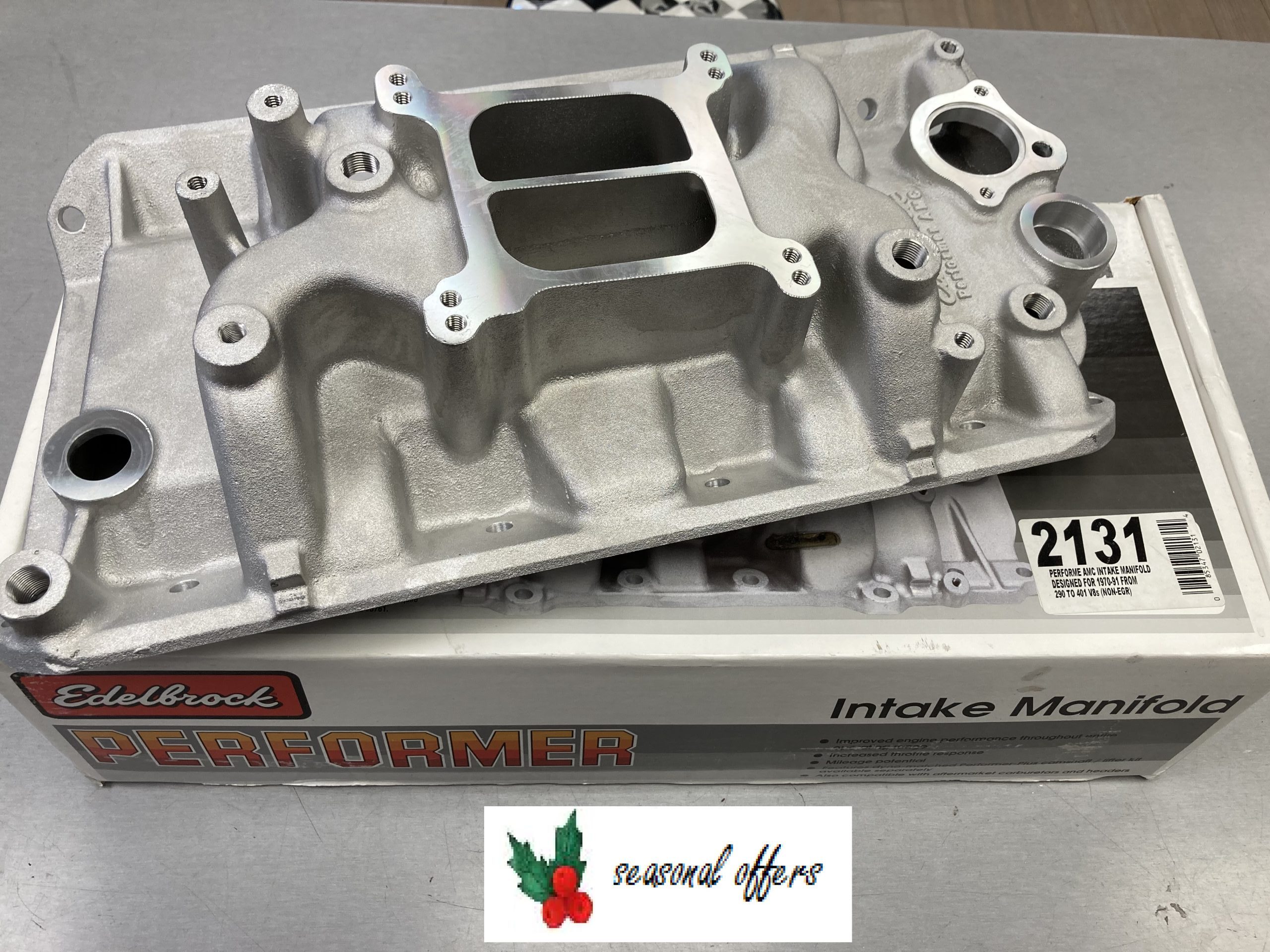 Amc V8 Edelbrock Performer Intake Manifold - Customville American